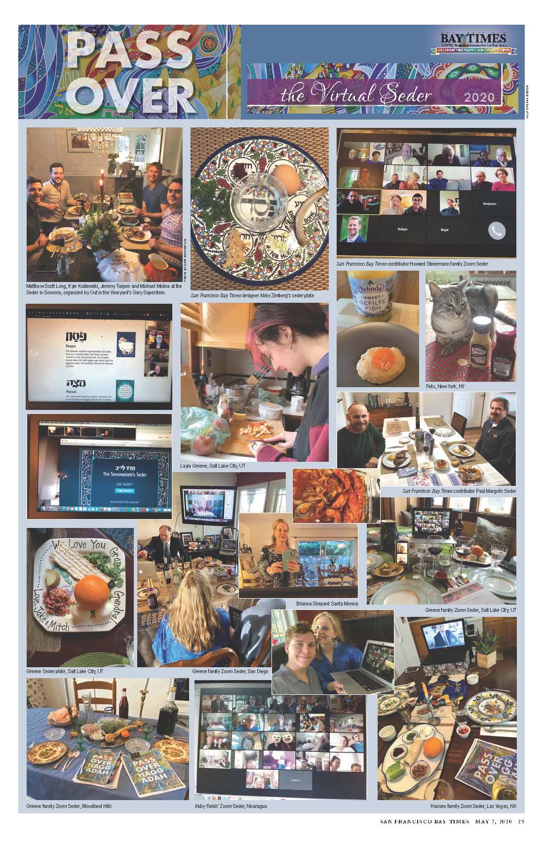 LGBT Virtual Events, Passover and More! - San Francisco Bay Times | San ...